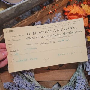 Antique Documents, Antique Invoice, Antique Receipt, 1800s Ephemera ...