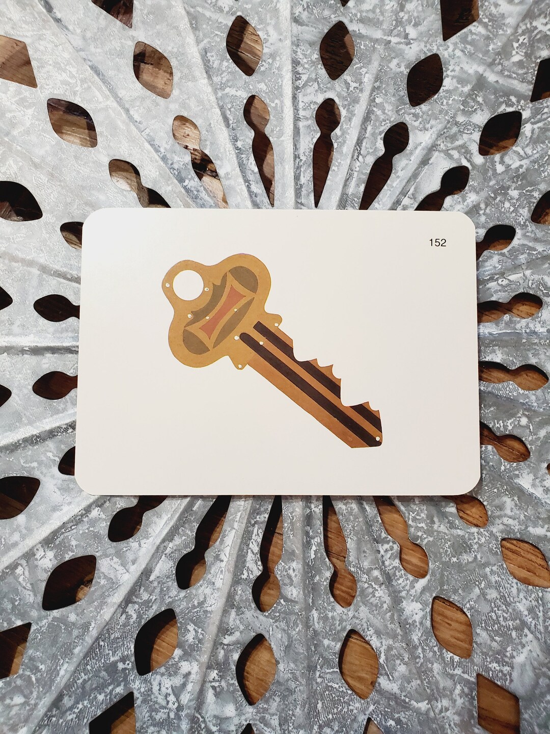 Vintage Key Flash Card, Antique Flashcards, Vintage Ephemera, Junk ...