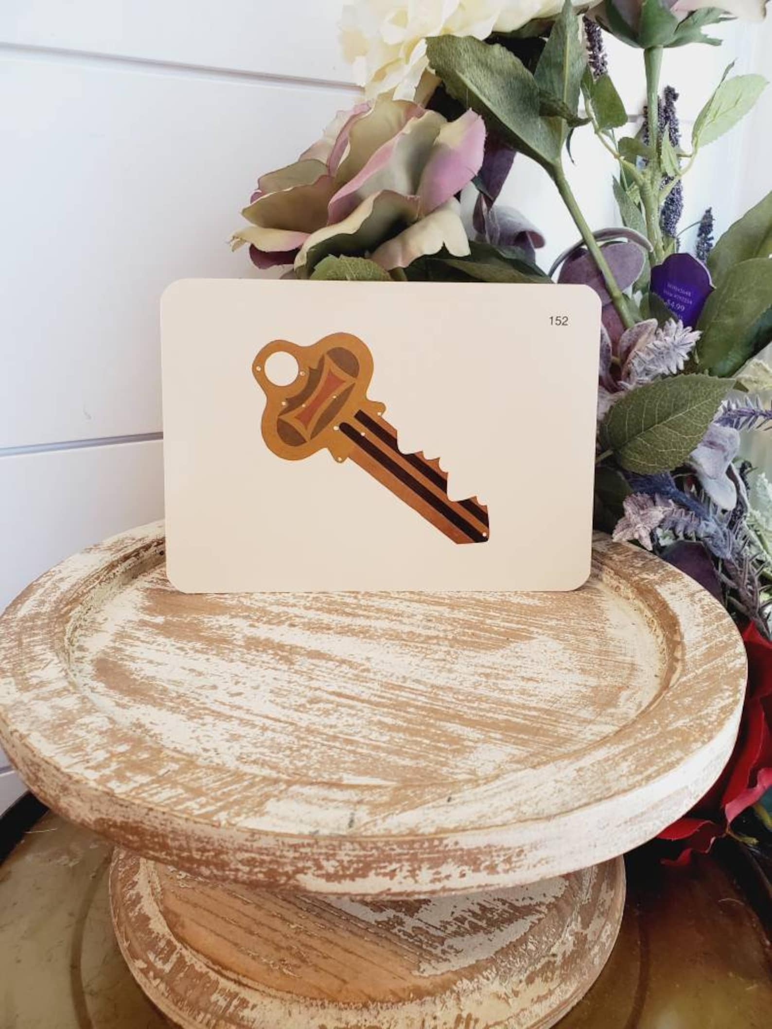 Vintage Key Flash Card Antique Flashcards Vintage Ephemera - Etsy