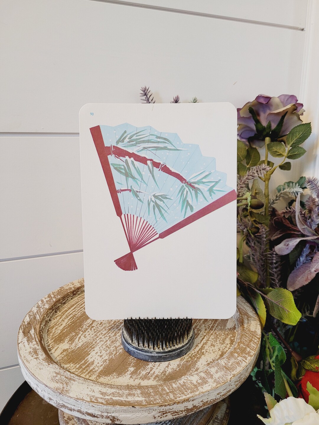 Vintage Fan Flash Card, Antique Flashcards, Vintage Ephemera, Junk ...