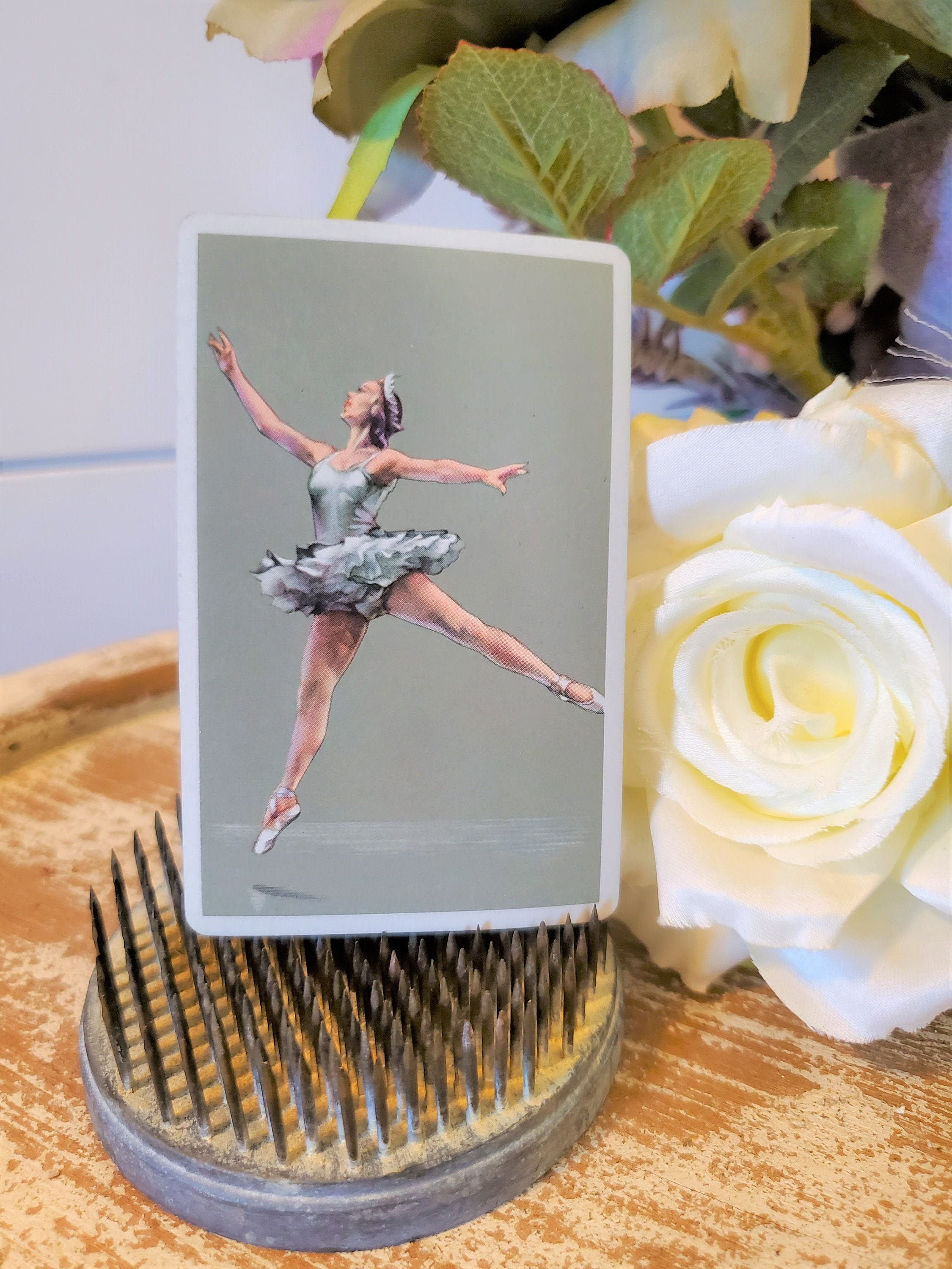 3 Vintage Ballerina Playing Cards, Antique Ballet Dancer Trade Card ...