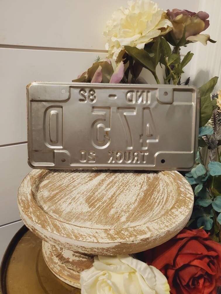 Vintage Indiana License Plate, 80s License Plate, Vintage Automobile ...