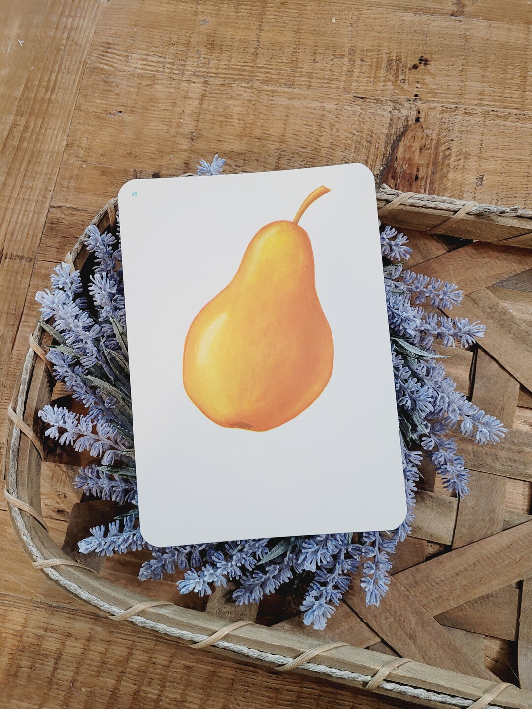 Vintage Pear Flash Card, Antique Flashcards, Vintage Ephemera, Vintage ...