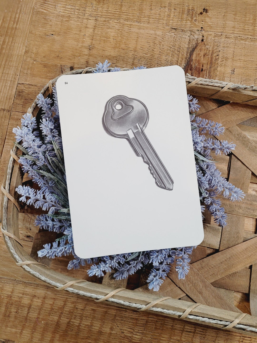 Vintage Key Flash Card, Antique Flashcards, Antique Keys, Ephemera ...