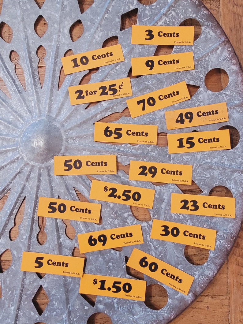 Vintage Price Tags, Vintage Store Cards, Advertising Signs, Vintage ...