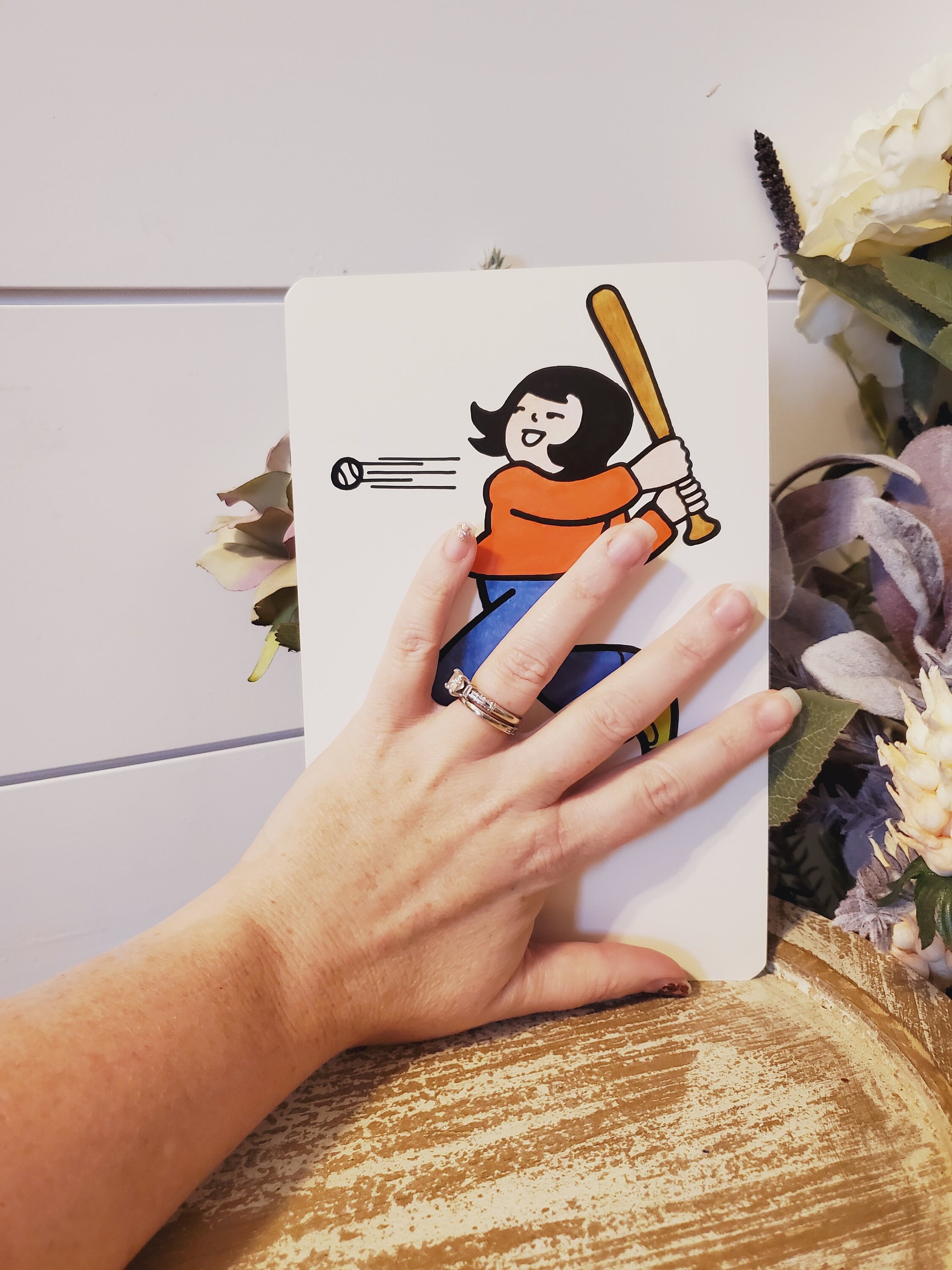 Vintage Girl Flash Card Antique Flashcards Vintage Ephemera - Etsy