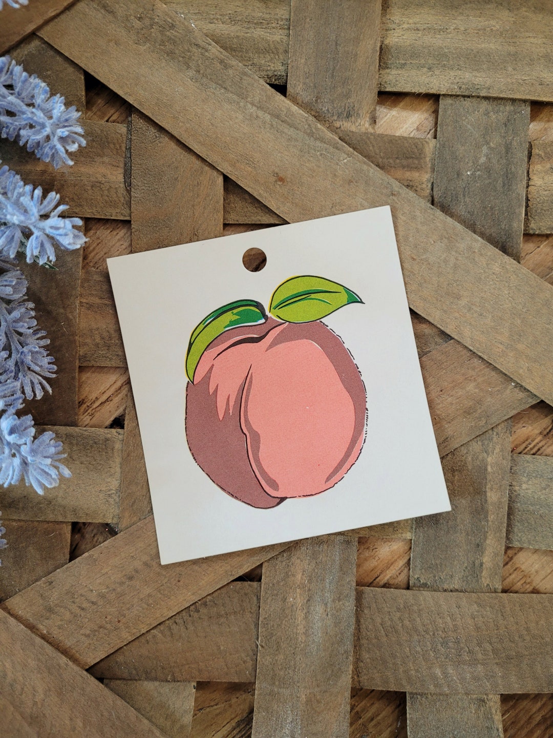 Vintage Peach Flash Cards, Vintage Kitchen Decor, Mixed Media Supplies ...