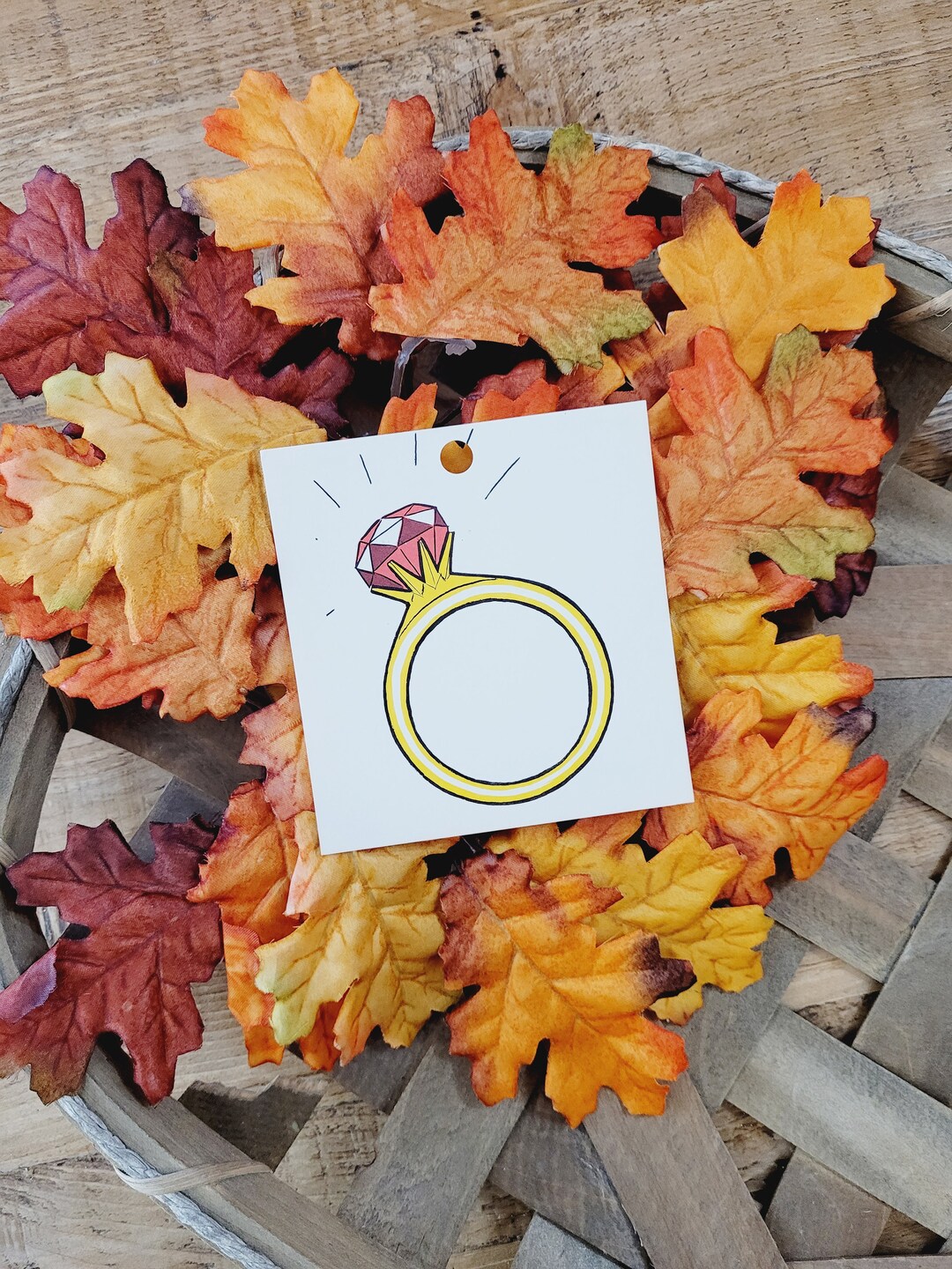 Vintage Ring Flash Cards, Wedding Engagement Gift, Antique Flashcards ...