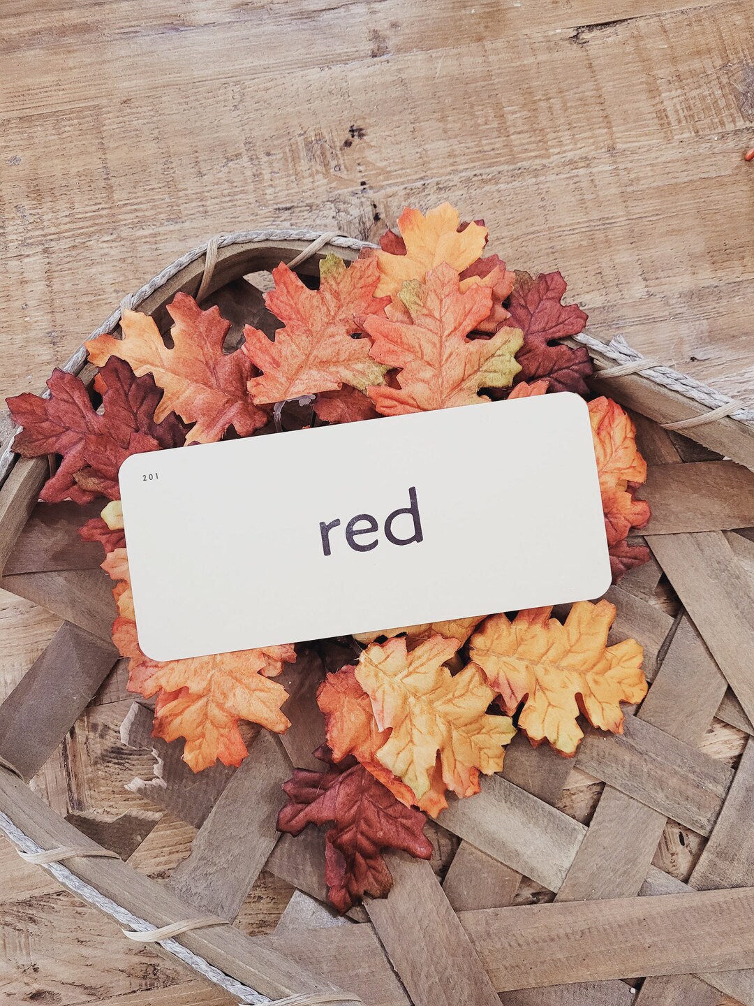 Vintage Red Flash Card, Word Phonics Card, Vintage Christmas Decor ...