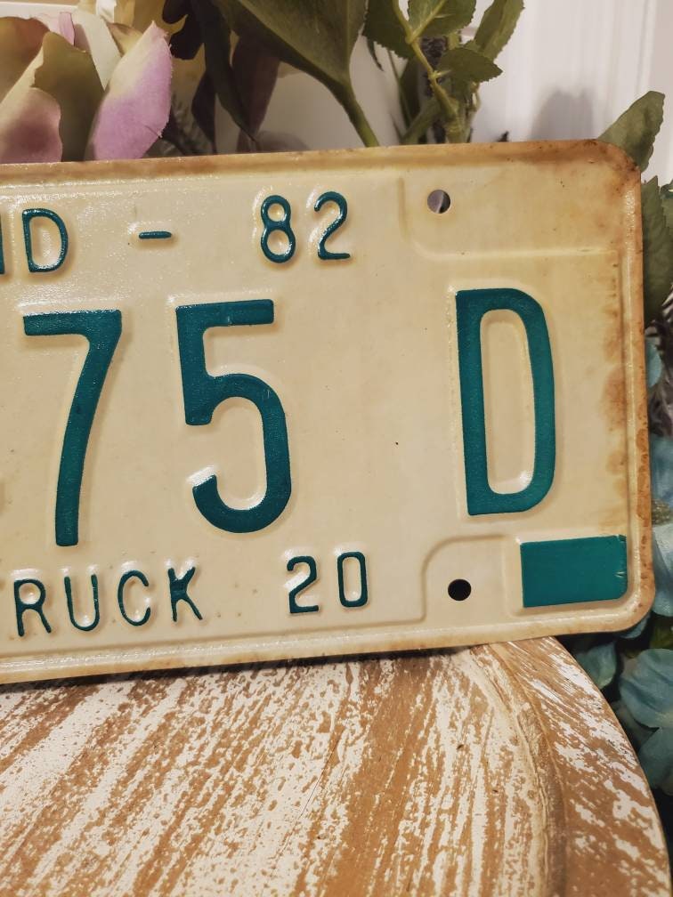 Vintage Indiana License Plate, 80s License Plate, Vintage Automobile ...