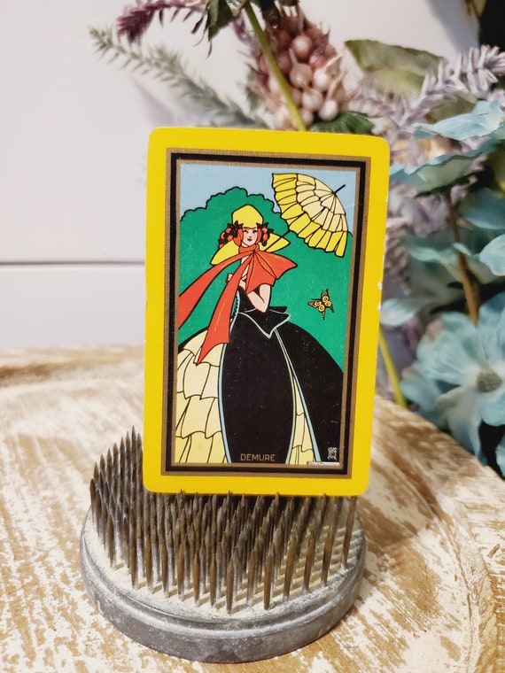 Pair 1928 Art Deco Playing Cards Antique Trade Cards Swap | Etsy