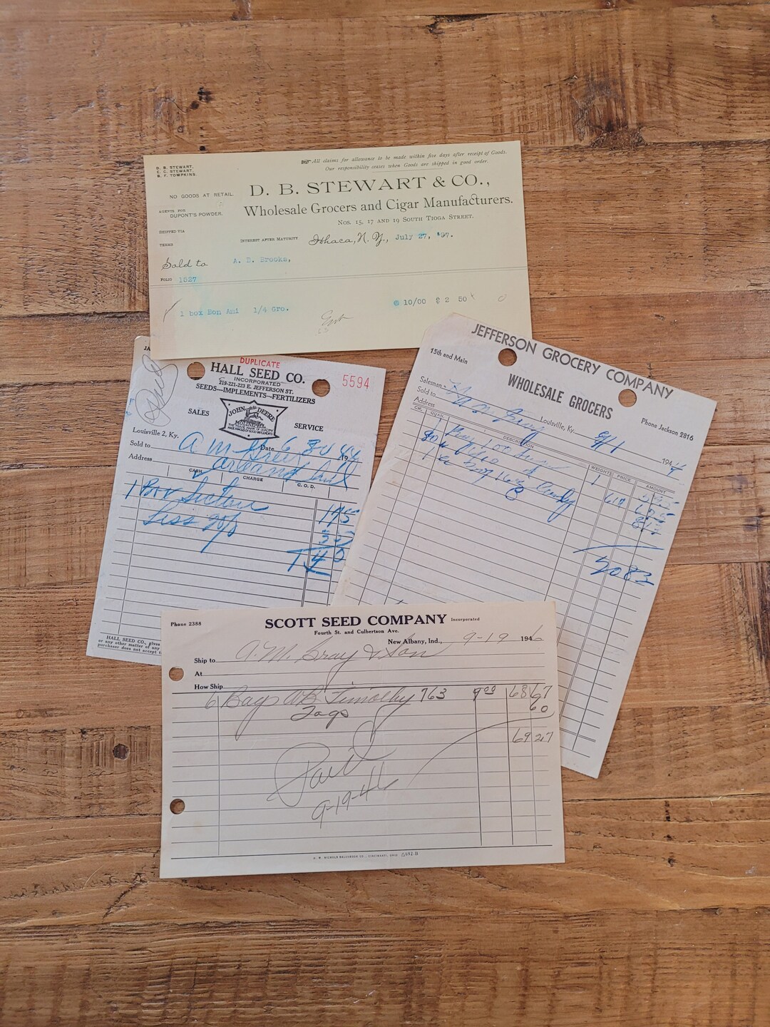 Antique Documents, Antique Invoice, Antique Receipt, 1800s Ephemera ...