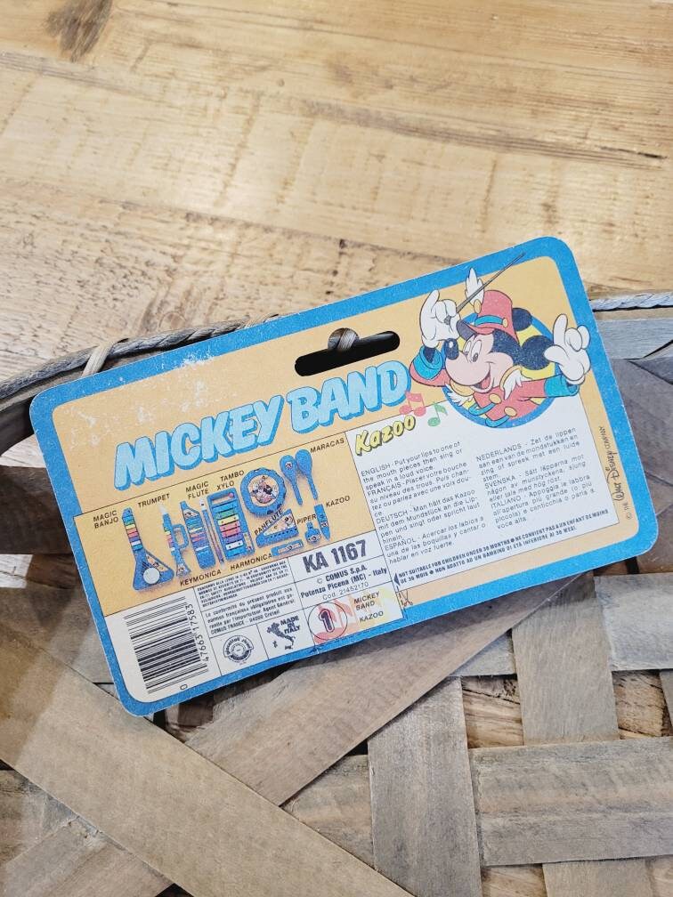 Vintage Mickey Mouse Kazoo New Old Stock Vintage Disney Toy - Etsy