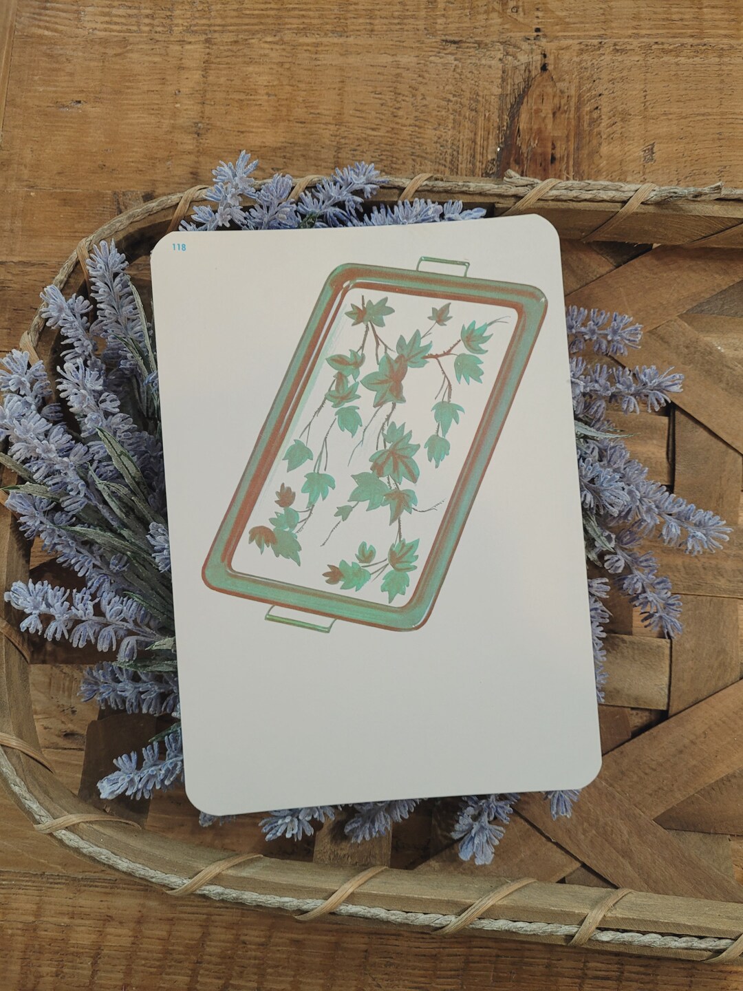 Vintage Tray Flash Card, Midcentury Home Decor, Antique Flashcards ...