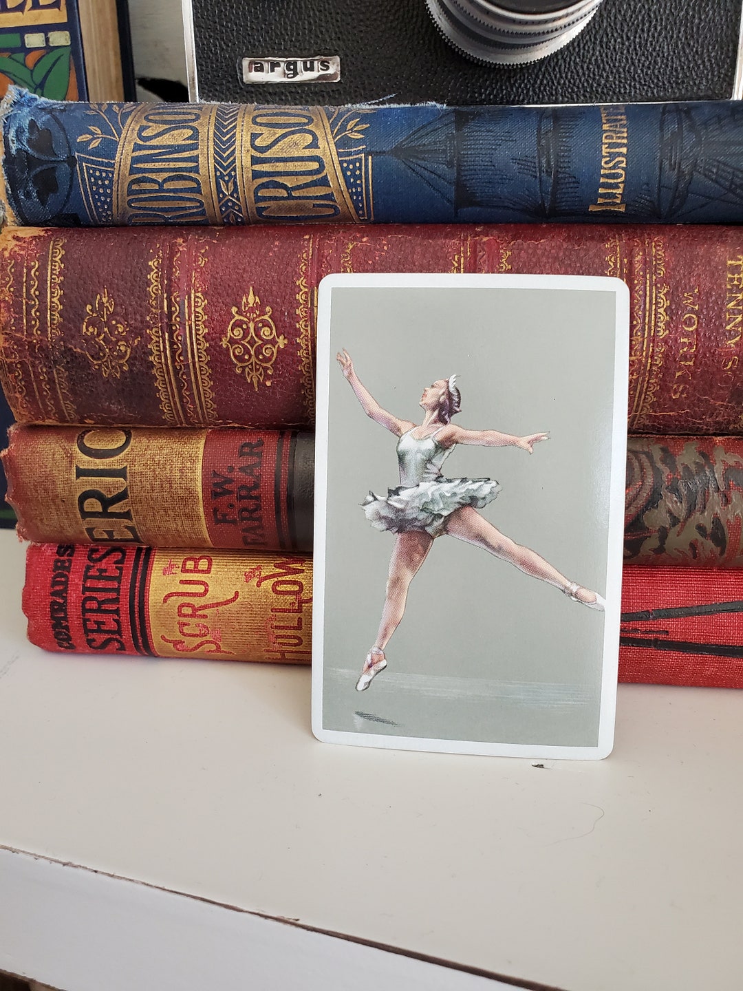 3 Vintage Ballerina Playing Cards, Antique Ballet Dancer Trade Card ...