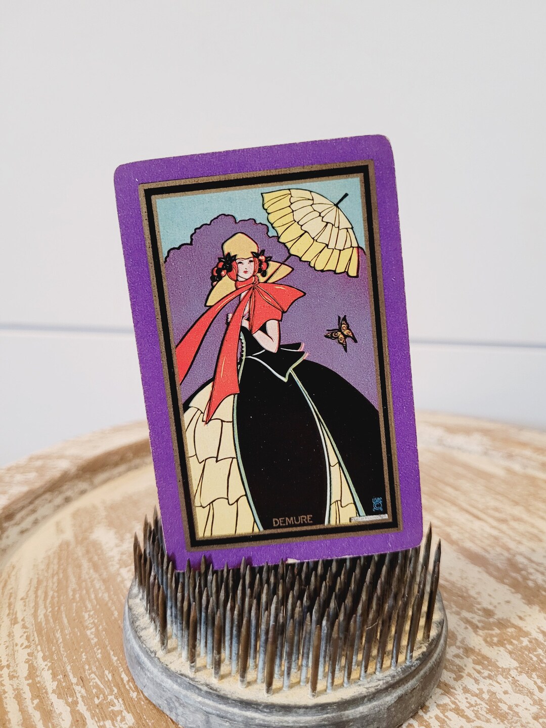 Pair 1928 Art Deco Playing Cards, Antique Trade Cards, Swap Cards ...