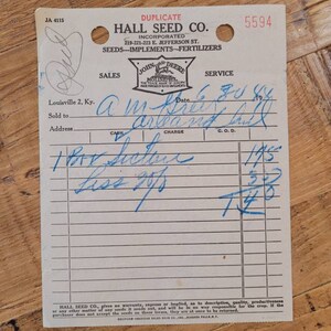 Antique Documents, Antique Invoice, Antique Receipt, 1800s Ephemera ...