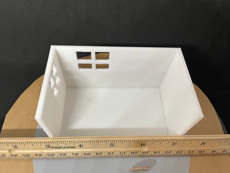 Quarter Scale Room Box Kit, 3D Printed 1/48th Scale, Dollhouse Room Box ...