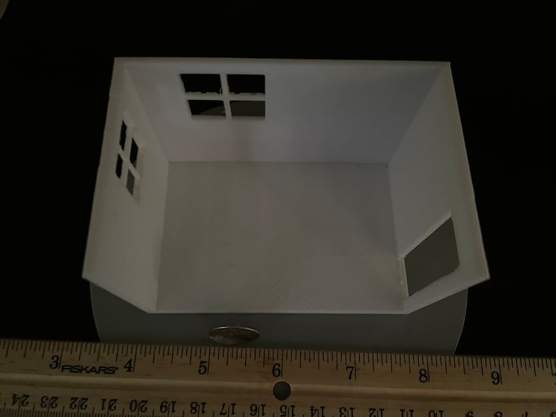 Quarter Scale Room Box Kit, 3D Printed 1/48th Scale, Dollhouse Room Box ...