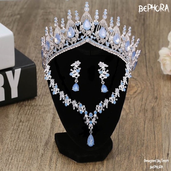 Quinceanera Light Blue Crown - Etsy