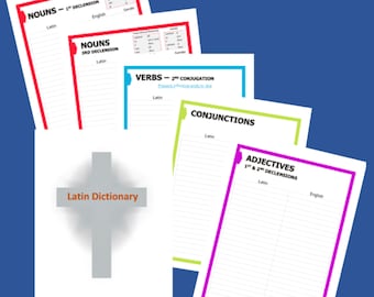 Complete Set challenge A-1 Color-coded Henle Latin Flashcard Playing ...