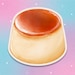 Flan Watercolor Sticker, Cute Dessert Café Aesthetic Sticker, Kawaii ...