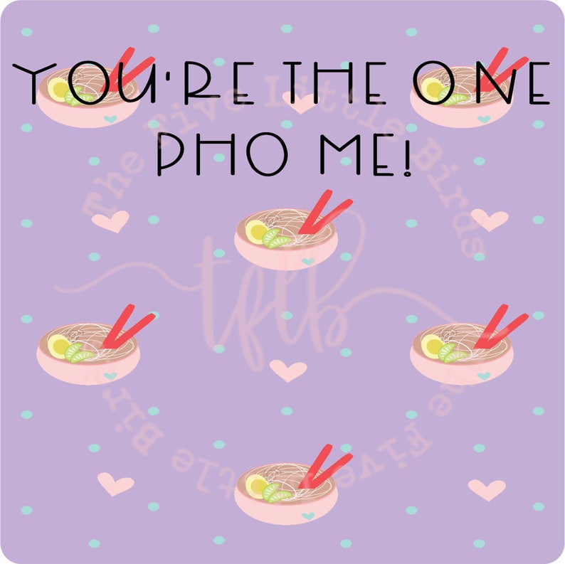 Pho Valentine Print and Cut - Etsy