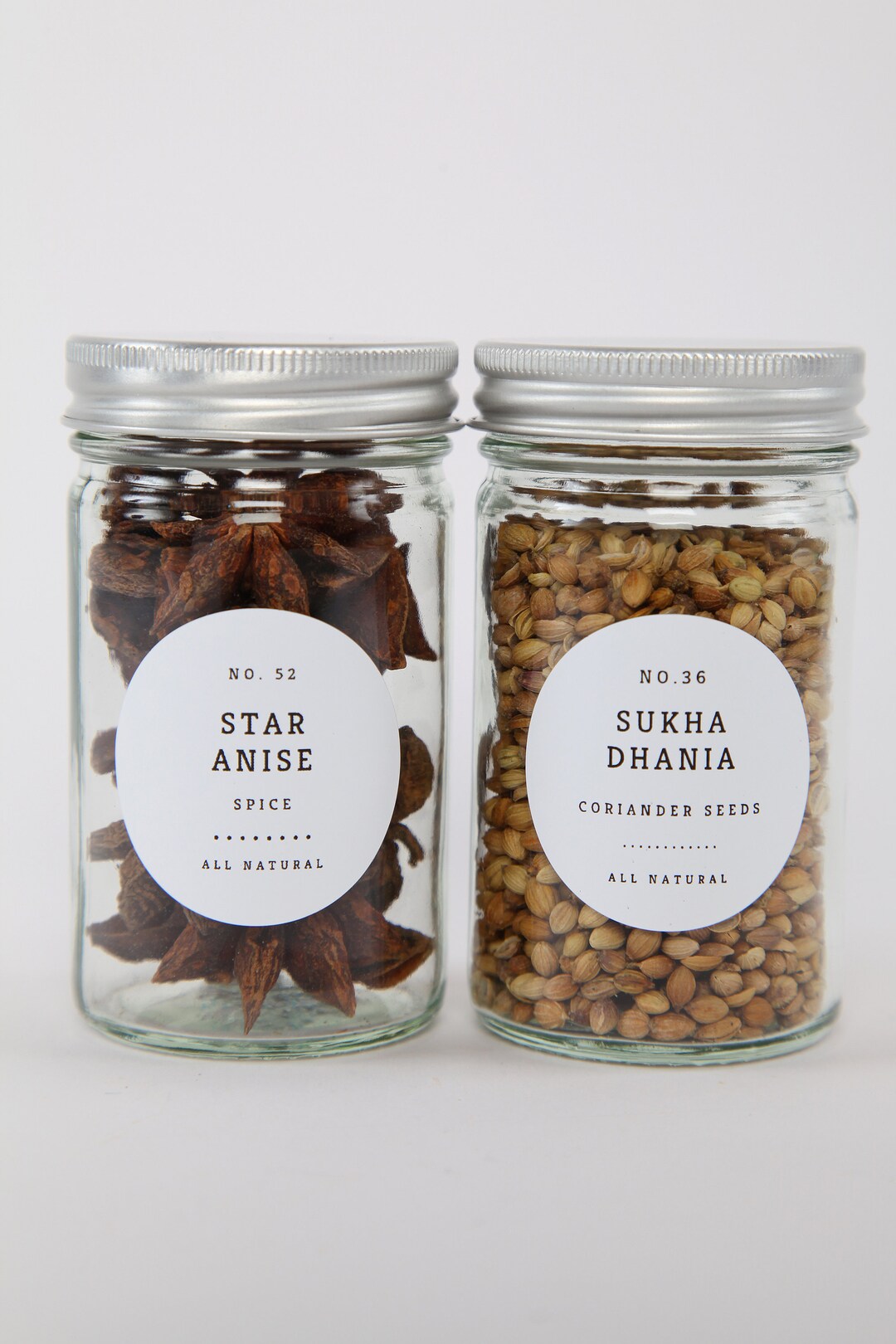 40 X Traditional Asian Spice Label Selection - Durable Oil / Waterproof ...