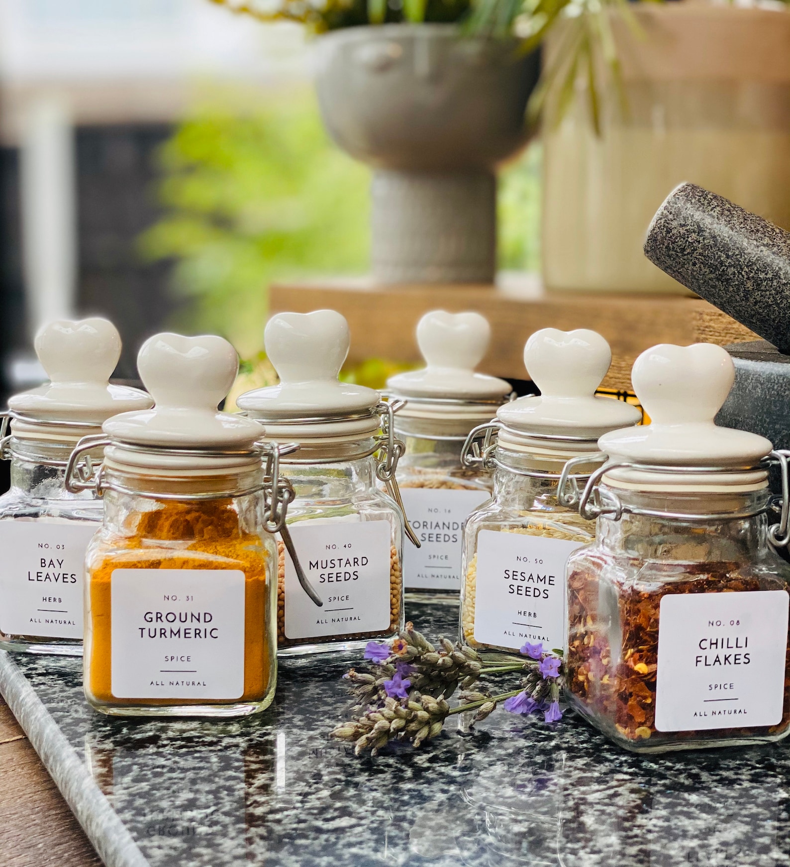 Modern Spice Labels Durable Oil / Waterproof White Matt - Etsy