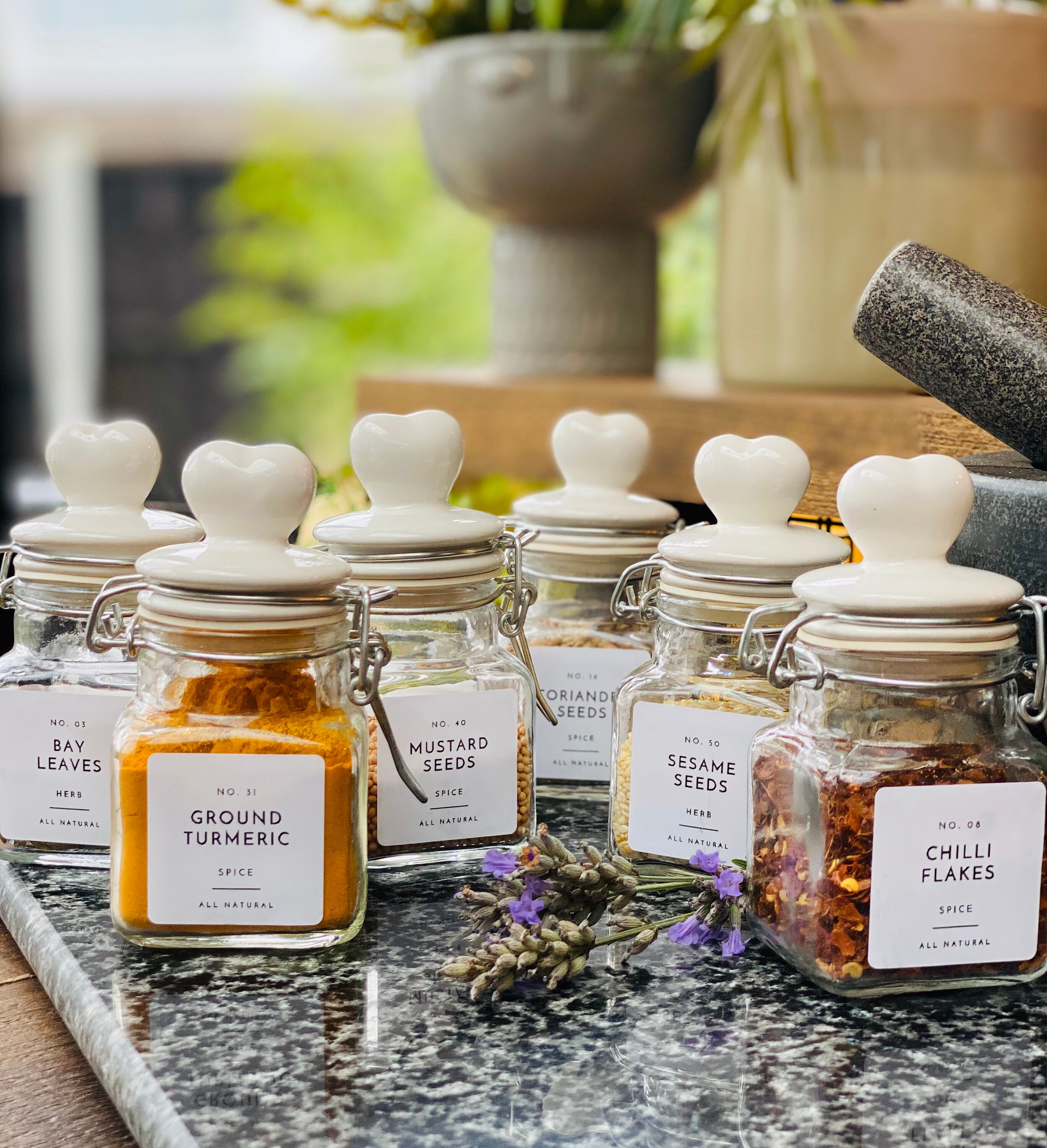 Modern Spice Labels Durable Oil / Waterproof White Matt - Etsy