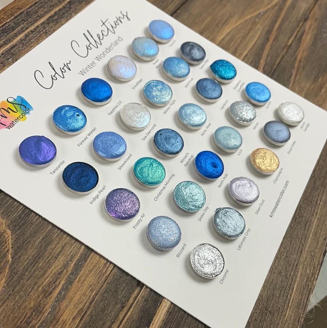 Winter Wonderland Color Collection | Watercolor Palette | 30 Colors ...
