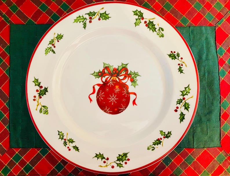 Christopher Radko HOLIDAY CELEBRATIONS Christmas Dinnerware - Etsy