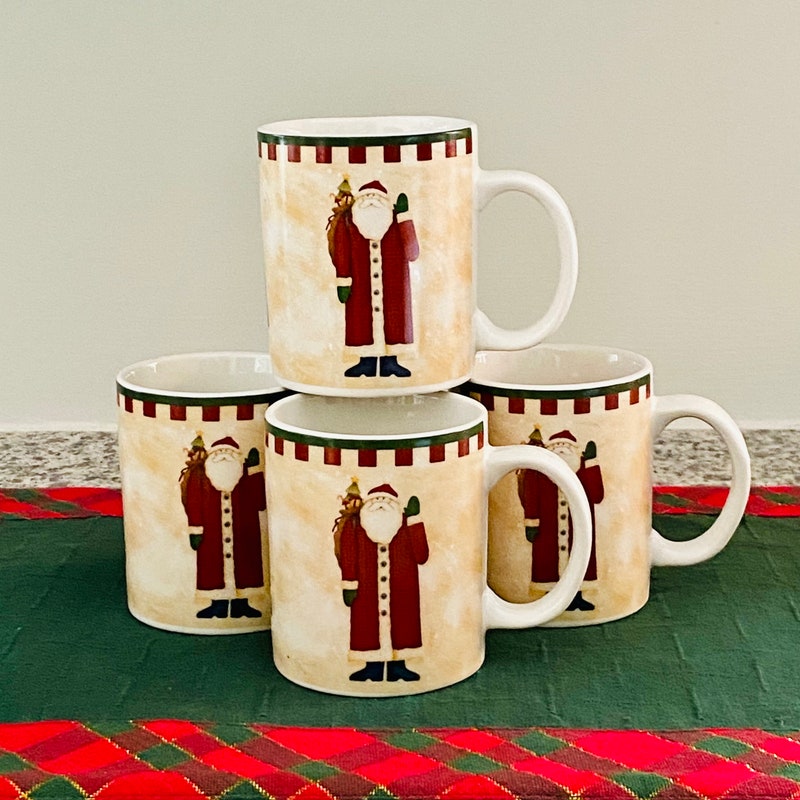 Debbie Mumm Santa Mug - Etsy