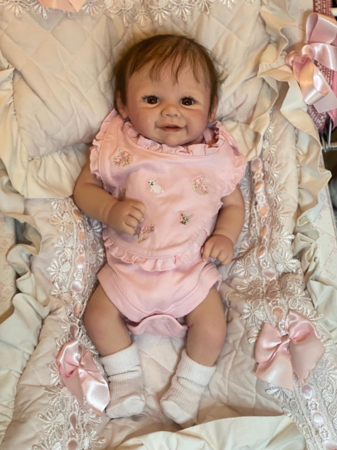 Reborn Baby Platinum Silicone Girl by Vahni Gowing Ready Now - Etsy