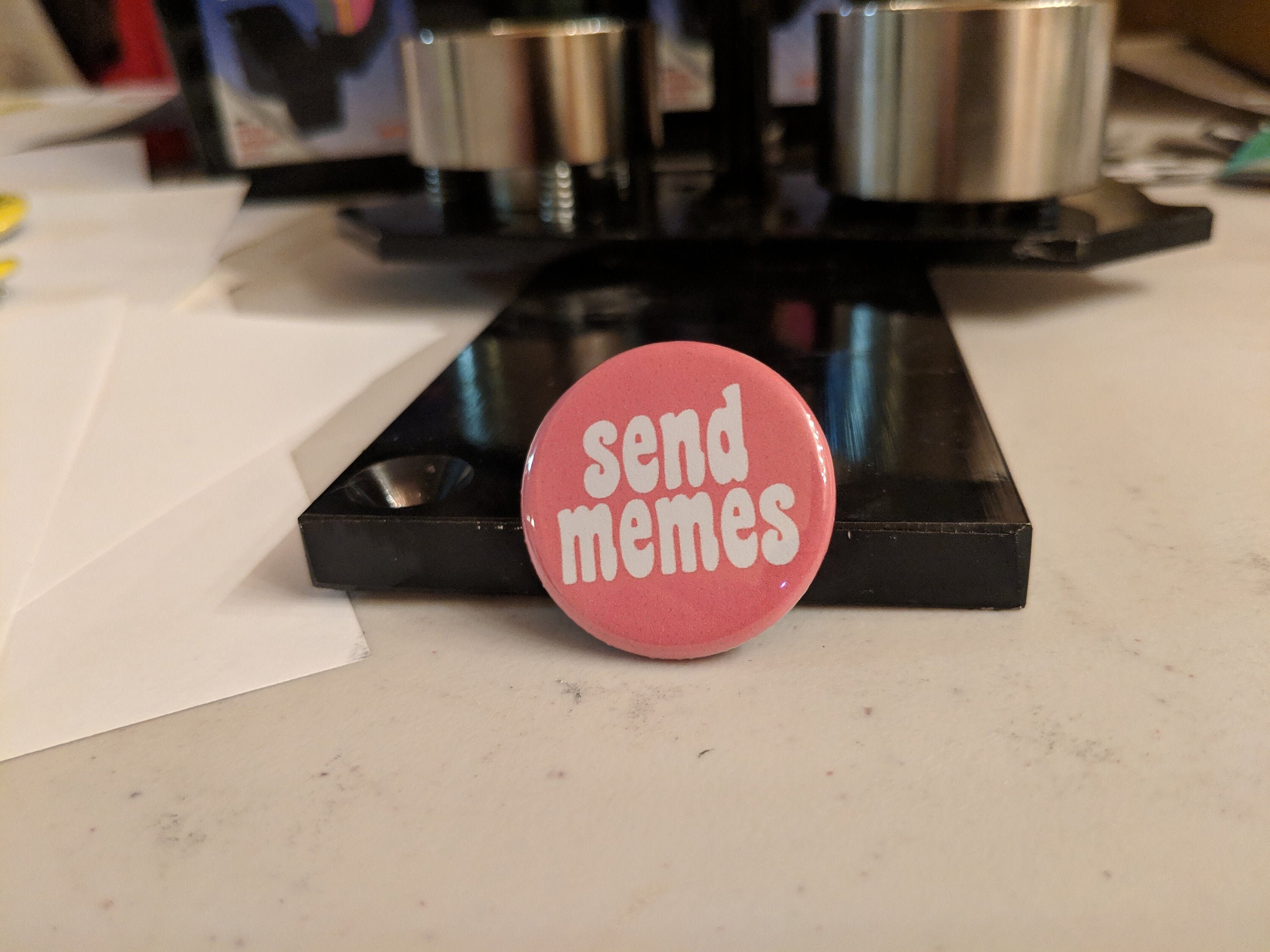 Send Memes Button / Badge / Pin / Meme / Send / Funny / Quirky | Etsy