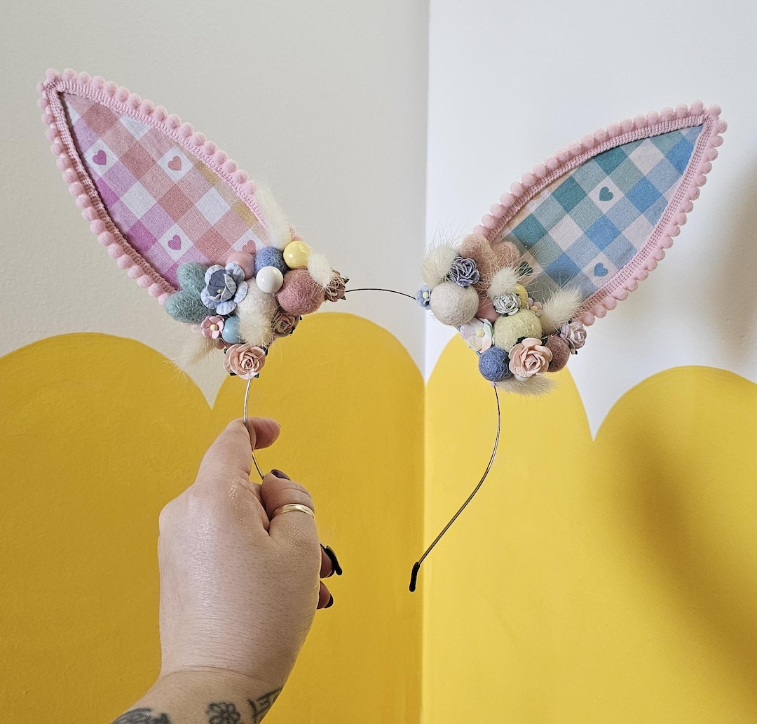 Bunny Ear Flower Crown/easter Accessories/flower Crown/spring Flowers ...