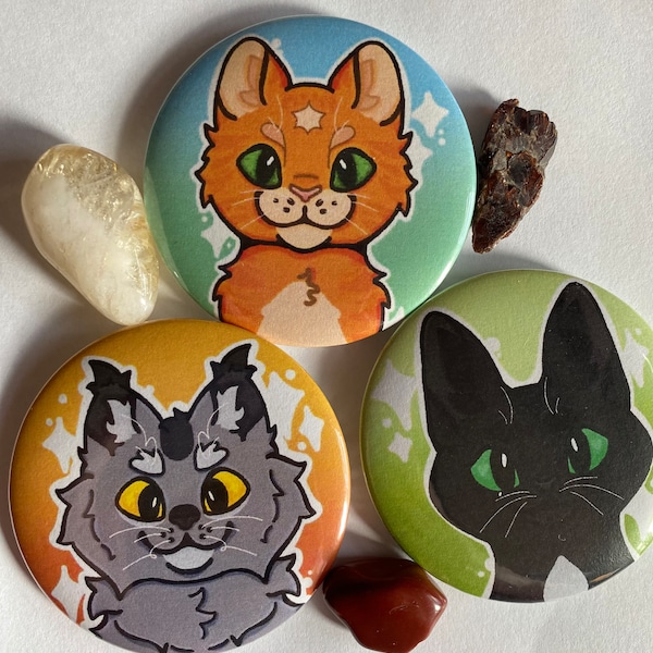 Warrior Cat Pin - Etsy