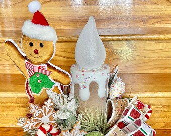 Christmas Candle Gingerbread Man - Etsy