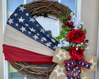 Labor Day Wreath - Etsy