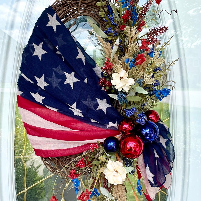 Labor Day Wreath - Etsy
