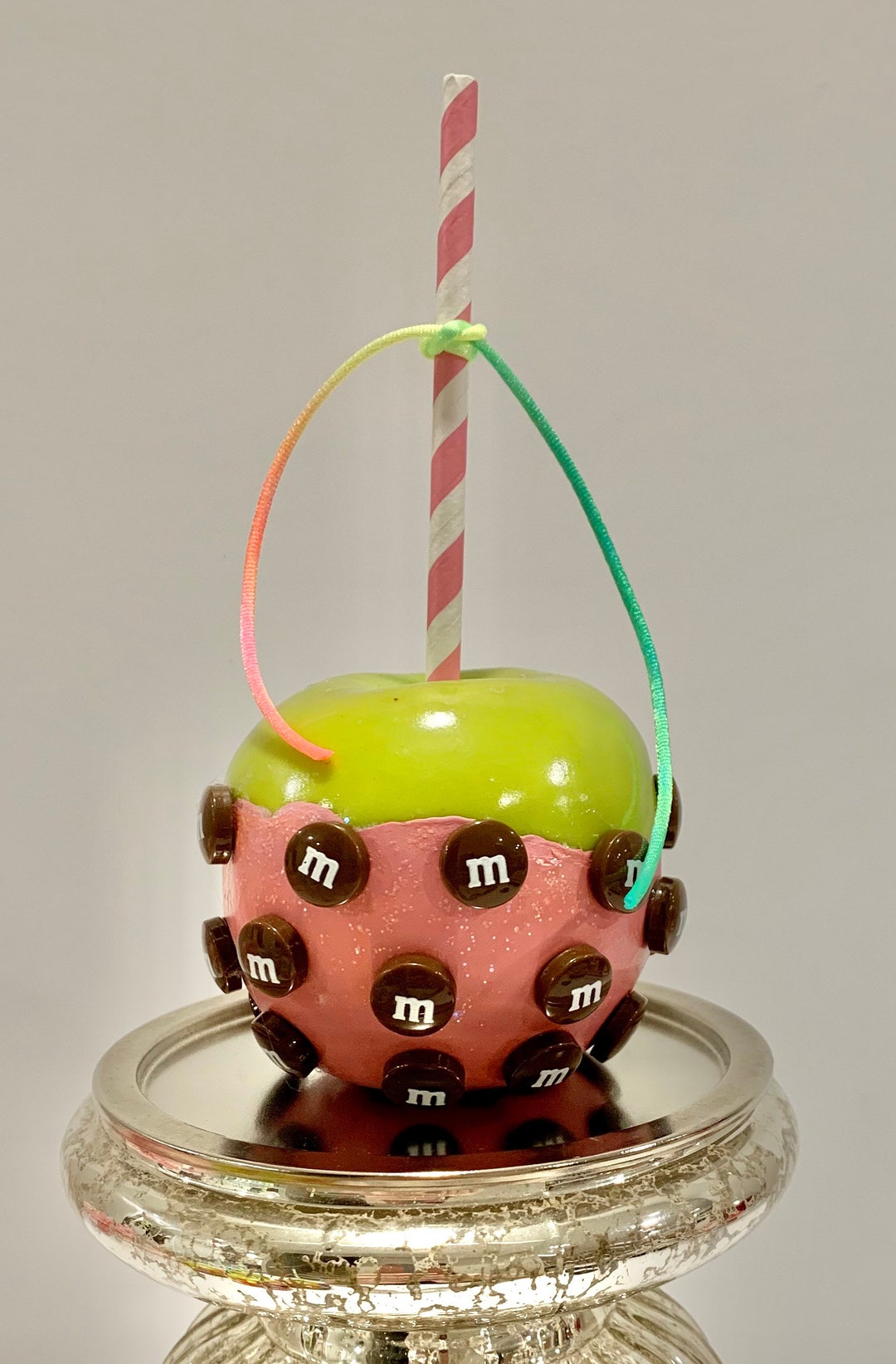 Large Faux Realistic Caramel Apple-fake Chocolate Candies-photo Prop ...