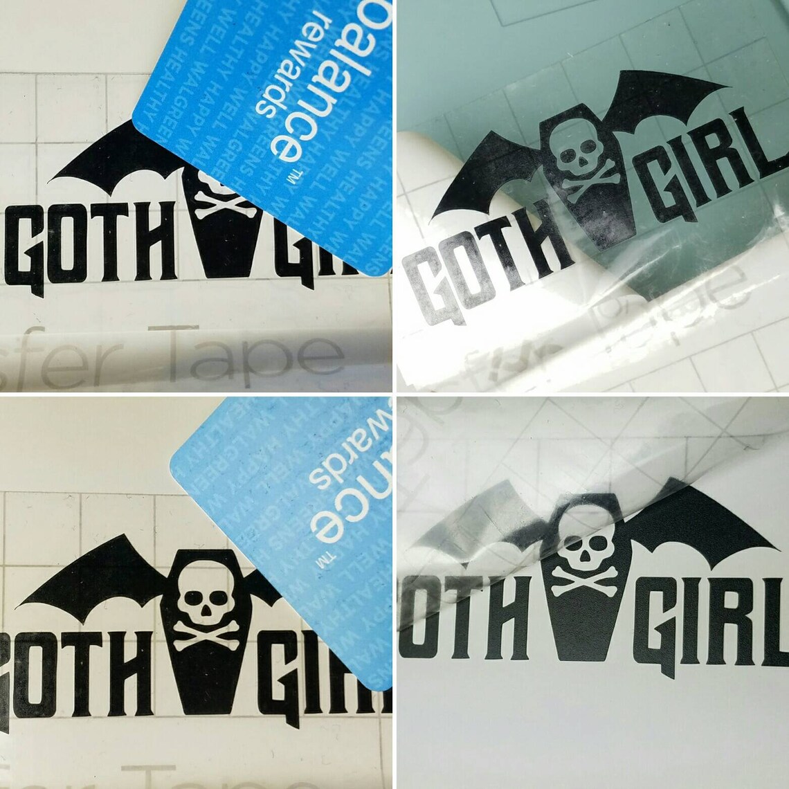 Goth Girl Car Decal Gothic Girl Coffin Bat Wings Skull Decal - Etsy
