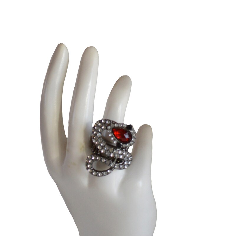 Rhinestone Stretch Ring - Etsy