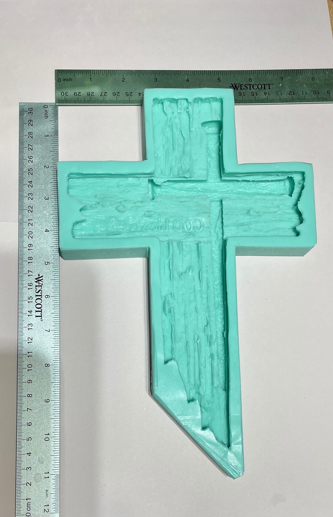 Large Beautiful Silicone Mold of a Cross With Nail Spikes and the ...