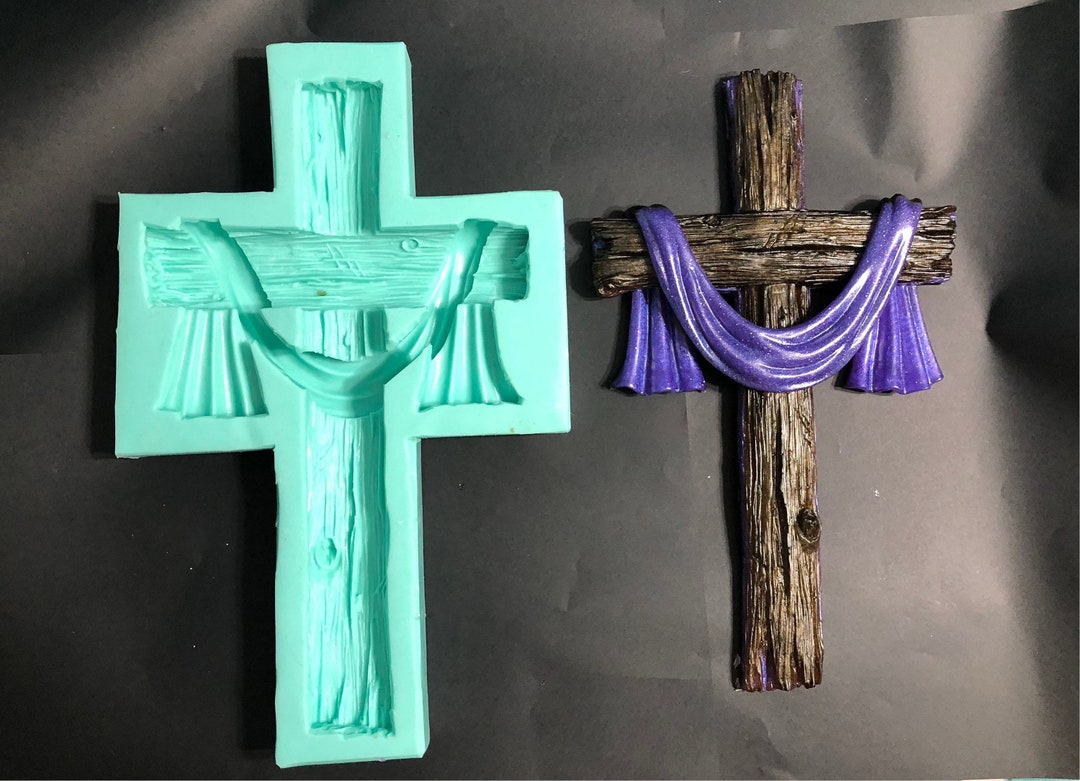 Silicone Mold of Jesus’s Cross With the Sashay, Silicone Mold ...