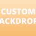 Custom Printable Backdrops - Etsy