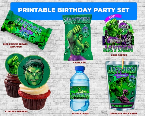 Hulk Birthday Party Supplies
