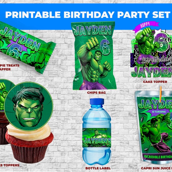 Hulk Party - Etsy