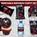 Printable Kids Birthday Party Set: Venom and Spiderman - Etsy