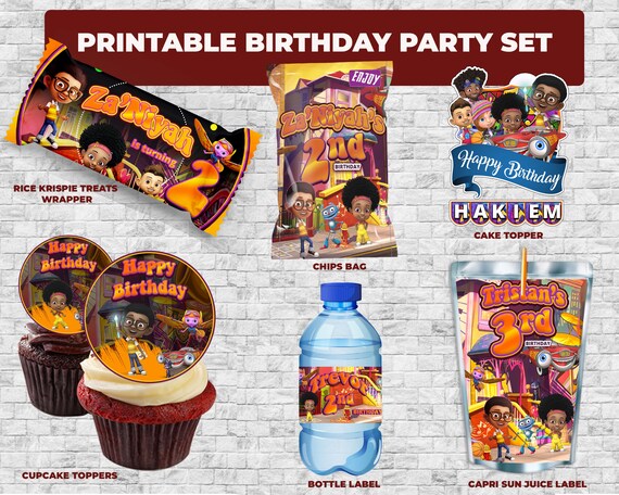 Printable Kids Birthday Party Set: Motown Magic - Etsy